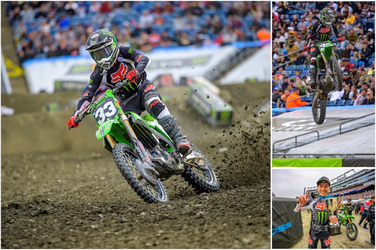 Back-to-Back Victories for Monster Energy® Kawasaki Rider Jason Anderson with Monster Energy/Pro ...