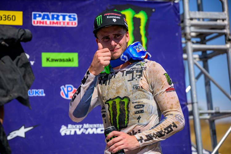 MONSTER ENERGY® PRO CIRCUIT KAWASAKI RIDER LEVI KITCHEN FINISHES THIRD ...