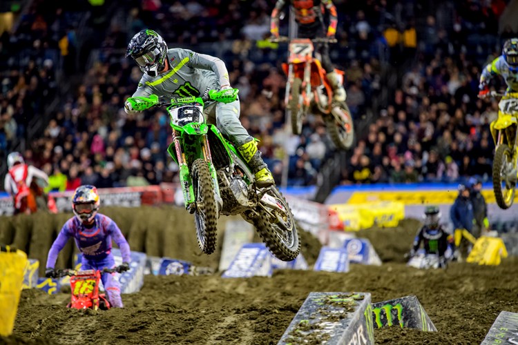 MONSTER ENERGY®/PRO CIRCUIT/KAWASAKI RIDER LEVI KITCHEN TAKES THE ...